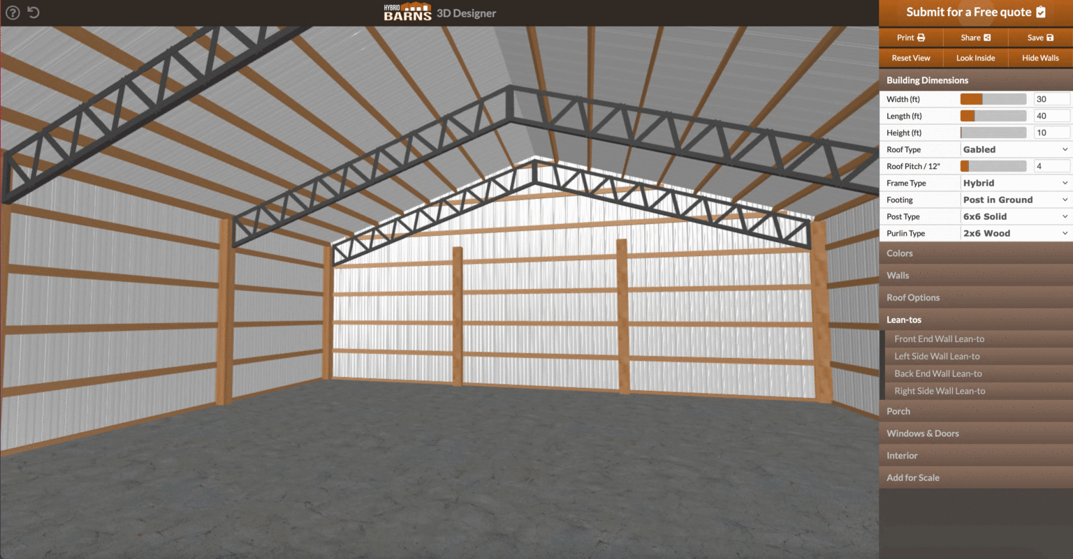 Hybrid Barns | Metal Buildings | Pole Barns | Steel Trusses | Made in ...